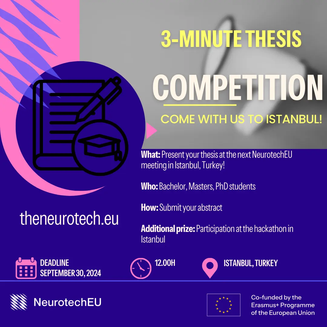 3 Minutes Thesis Competition 12 to 14th of November in Istanbul ...
