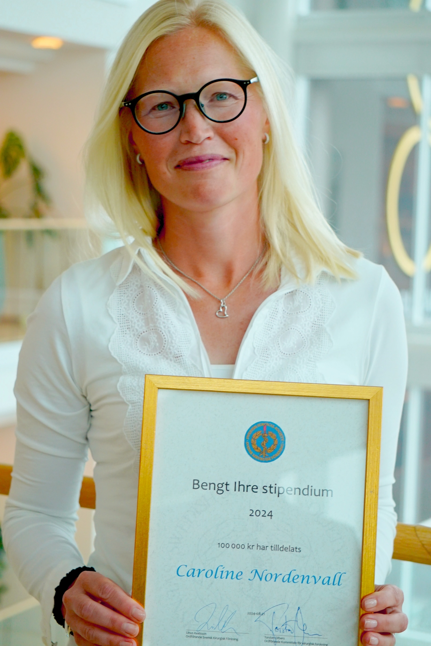 Caroline Nordenvall awarded twice at the Surgeons' Week 2024 ...